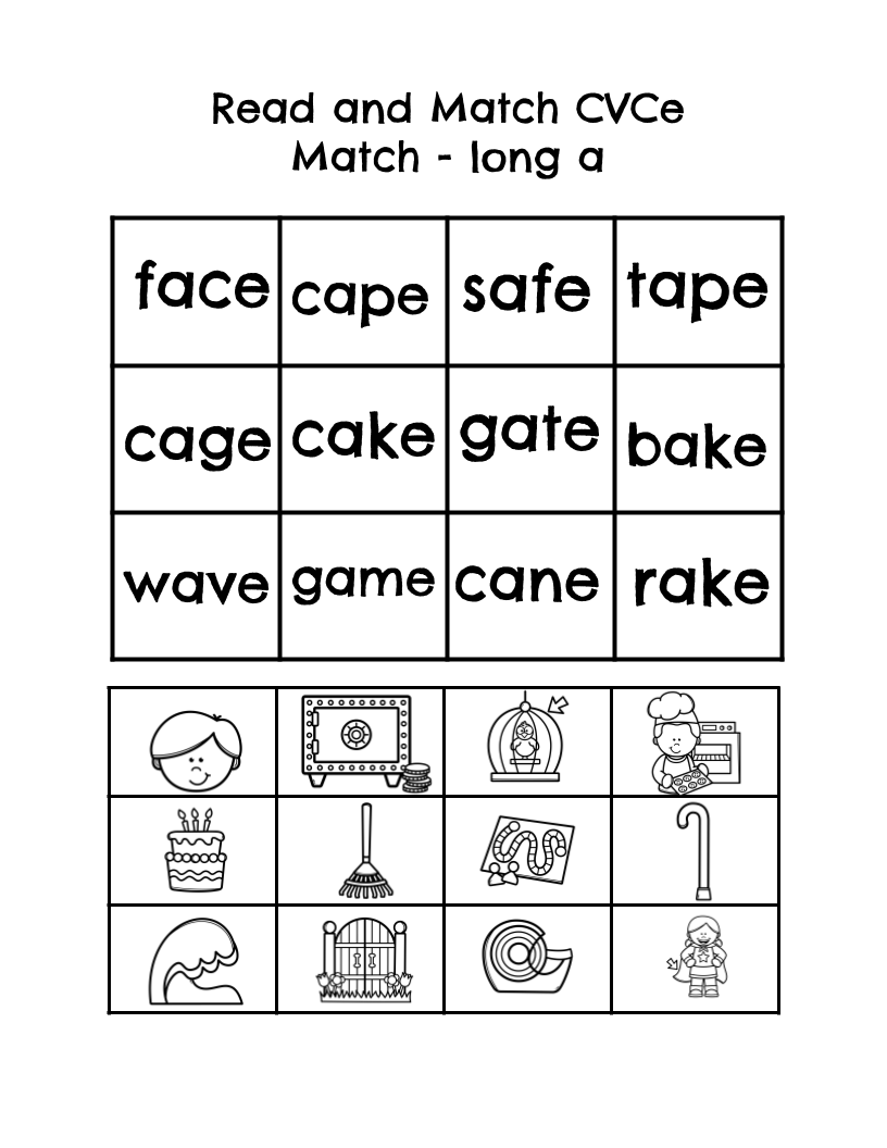 CVCe Picture Match - long vowels (Copy) – Lotus Learning