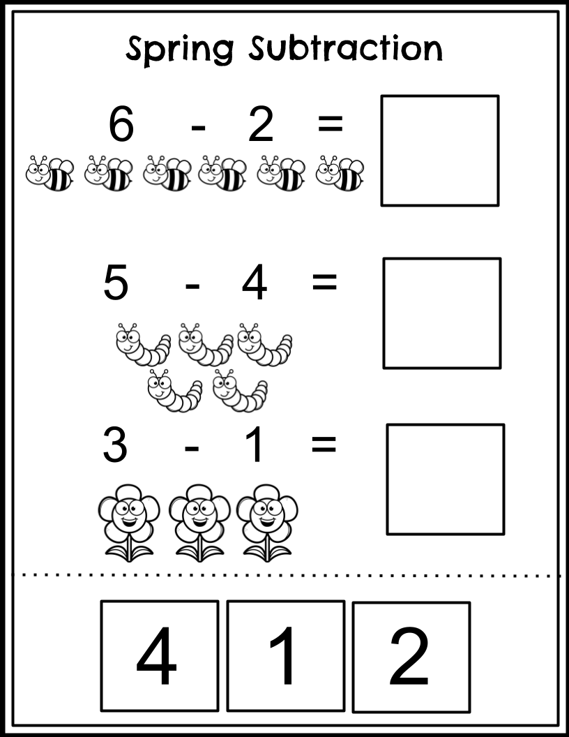 Spring Subtraction (Copy) – Lotus Learning