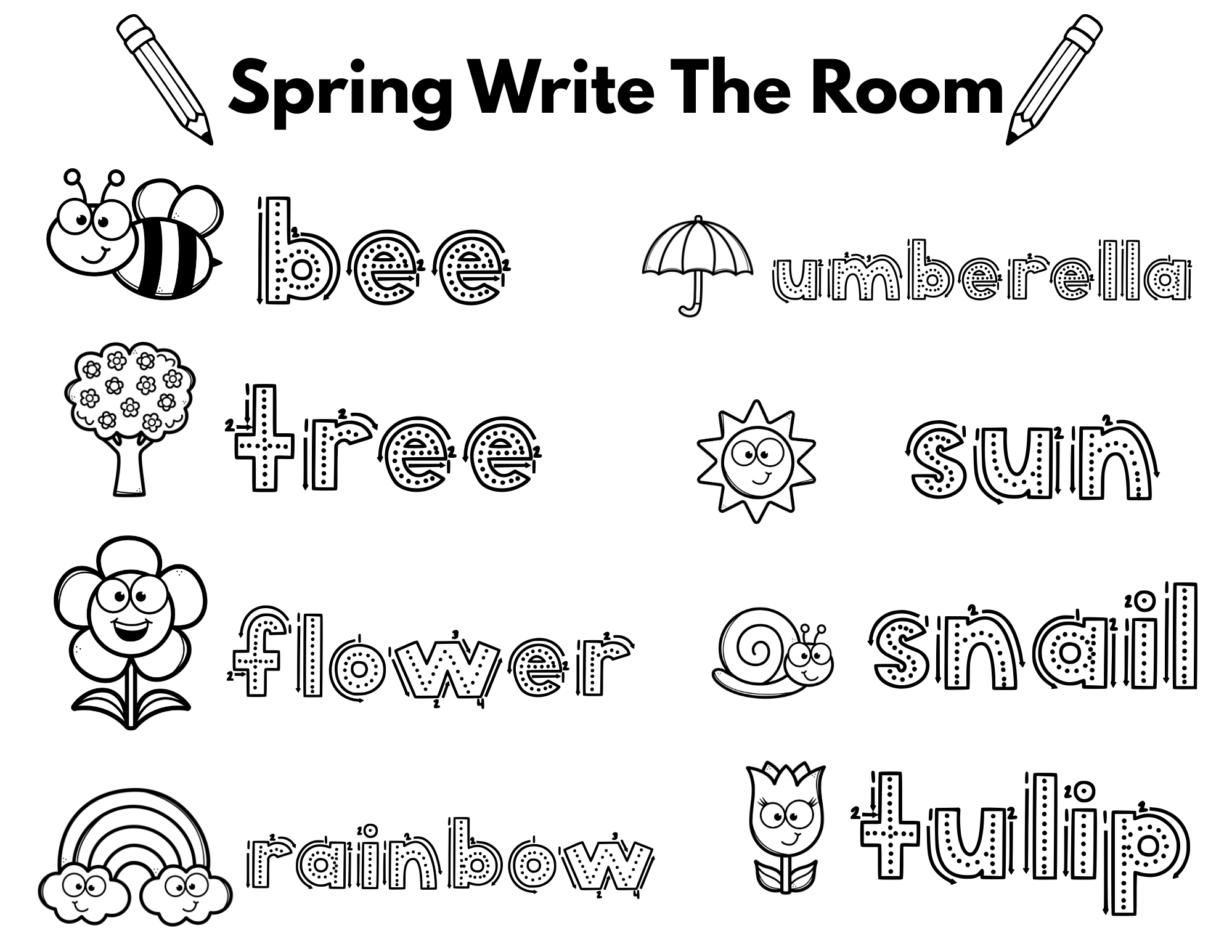 Spring Write The Room – Lotus Learning