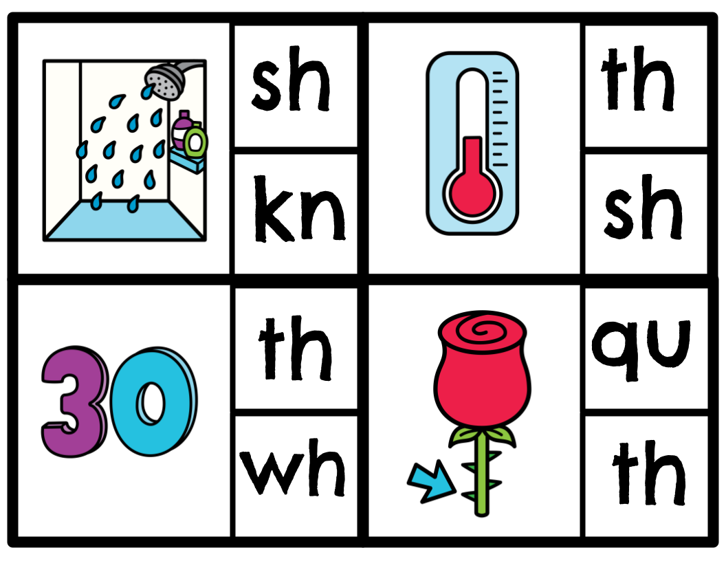Beginning Digraph Clip Activity – Lotus Learning