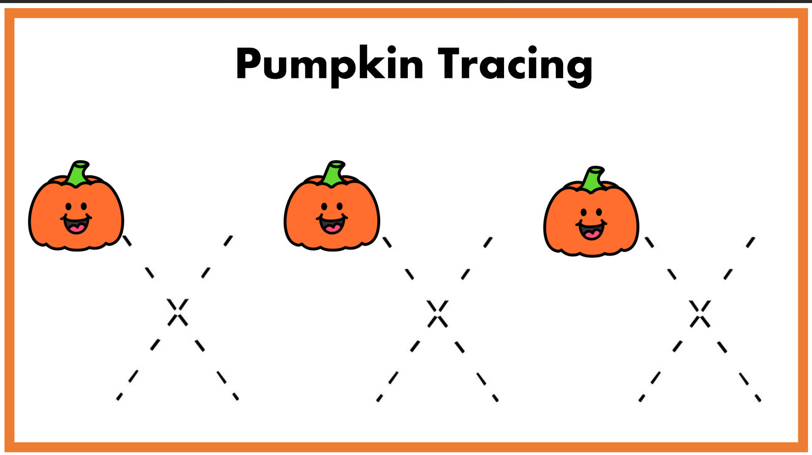 Pumpkin Tracing – Lotus Learning