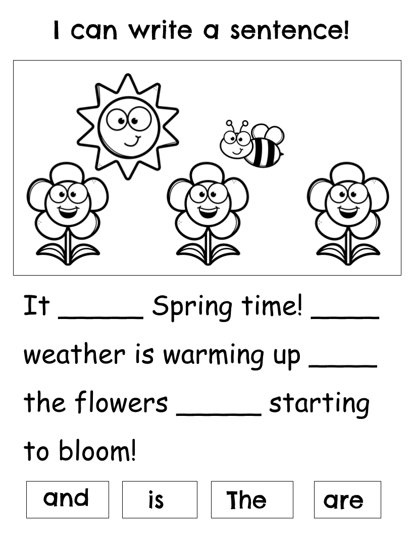 Spring Sentence Writing – Lotus Learning