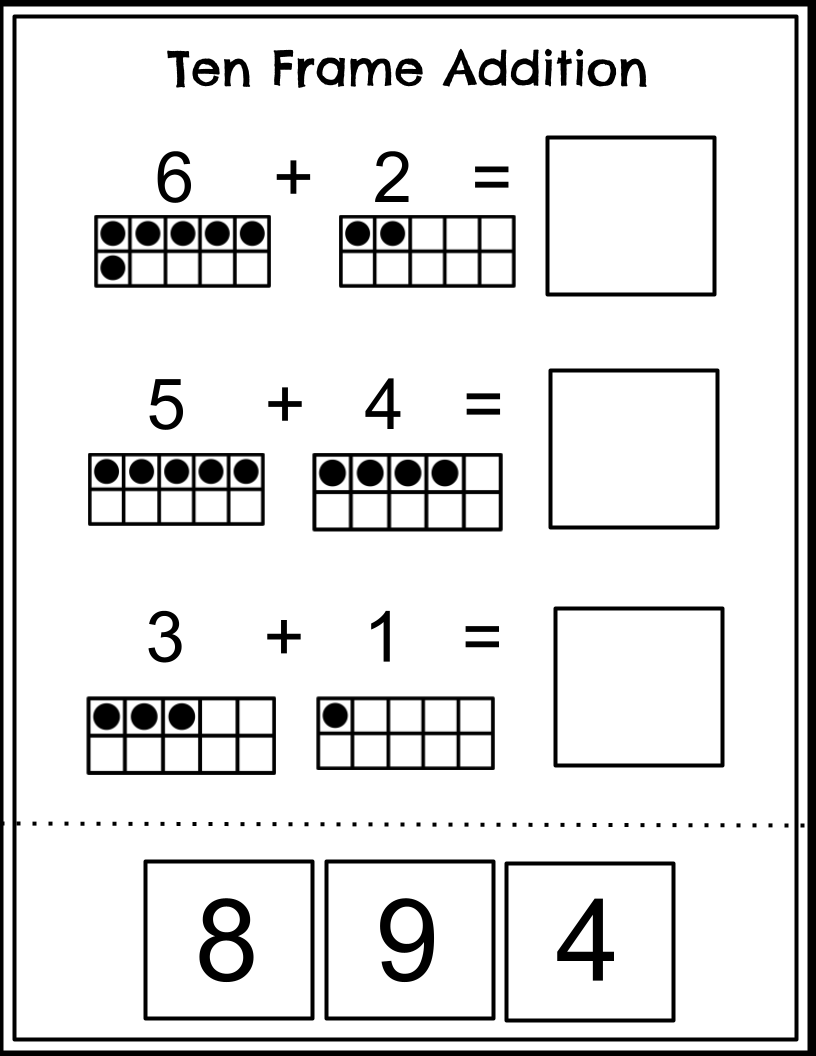 Ten Frame Addition (Copy) – Lotus Learning